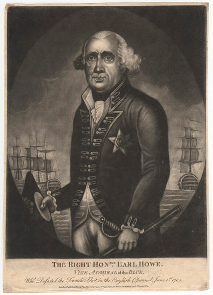 Richard Howe, 1st Earl Howe Portrait Print – National Portrait Gallery Shop