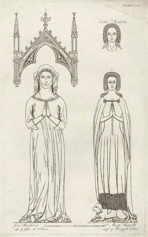 Monumental brasses of the Cobham Family Portrait Print – National ...