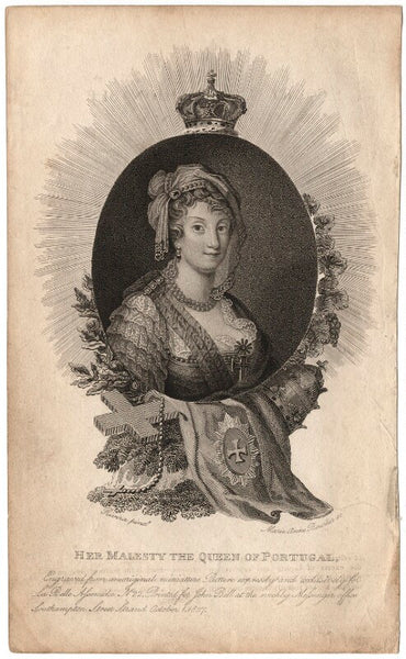 Maria I, Queen of Portugal Portrait Print – National Portrait Gallery Shop