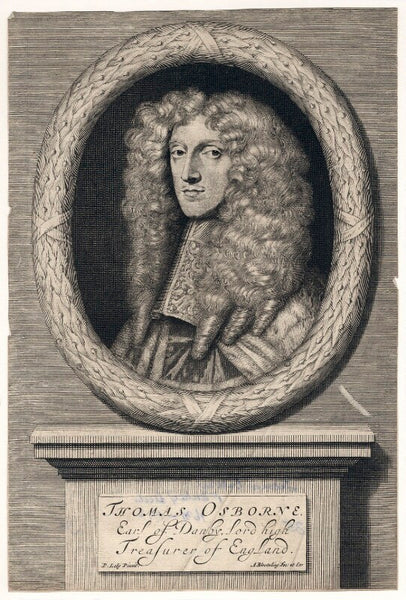 Thomas Osborne, 1st Duke of Leeds ('Lord Danby') Greetings Card ...