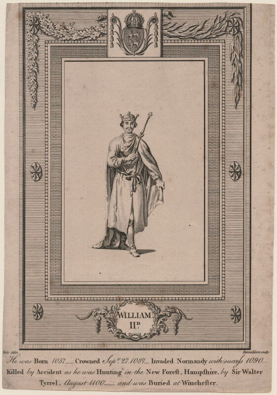 King William II ('Rufus') Portrait Print – National Portrait Gallery Shop