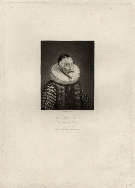Sir John Coke Portrait Print – National Portrait Gallery Shop