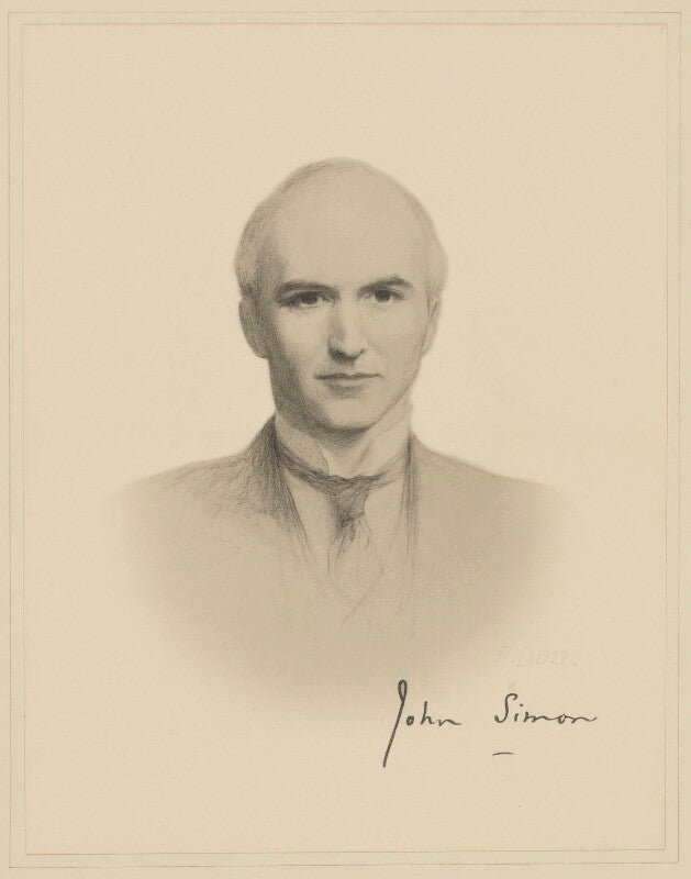 John Allsebrook Simon, 1st Viscount Simon Portrait Print – National ...