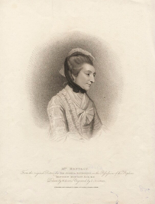 Elizabeth Montagu (née Robinson) Portrait Print – National Portrait ...