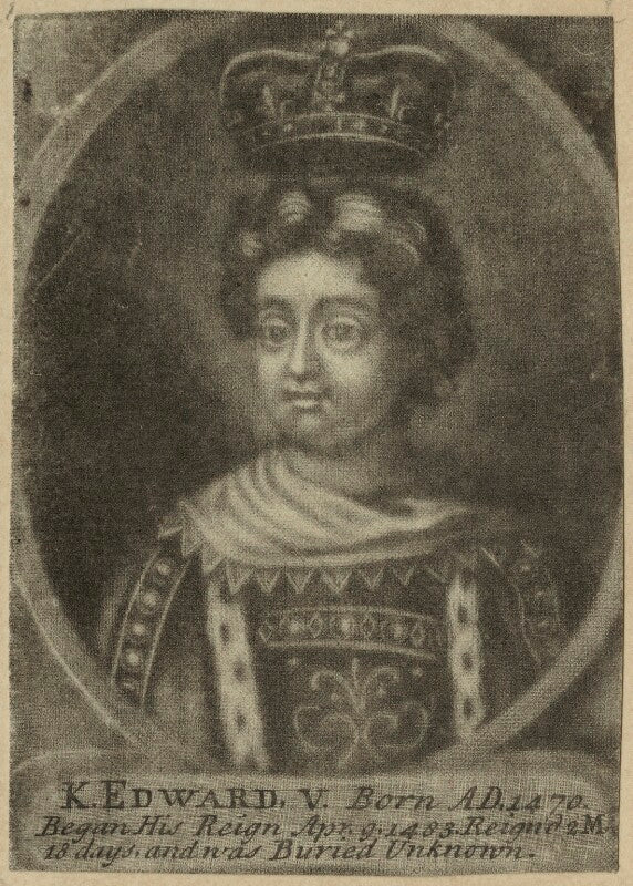 King Edward V Portrait Print – National Portrait Gallery Shop