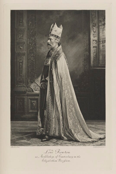 Montagu William Lowry Corry, Baron Rowton as Archbishop of Canterbury ...