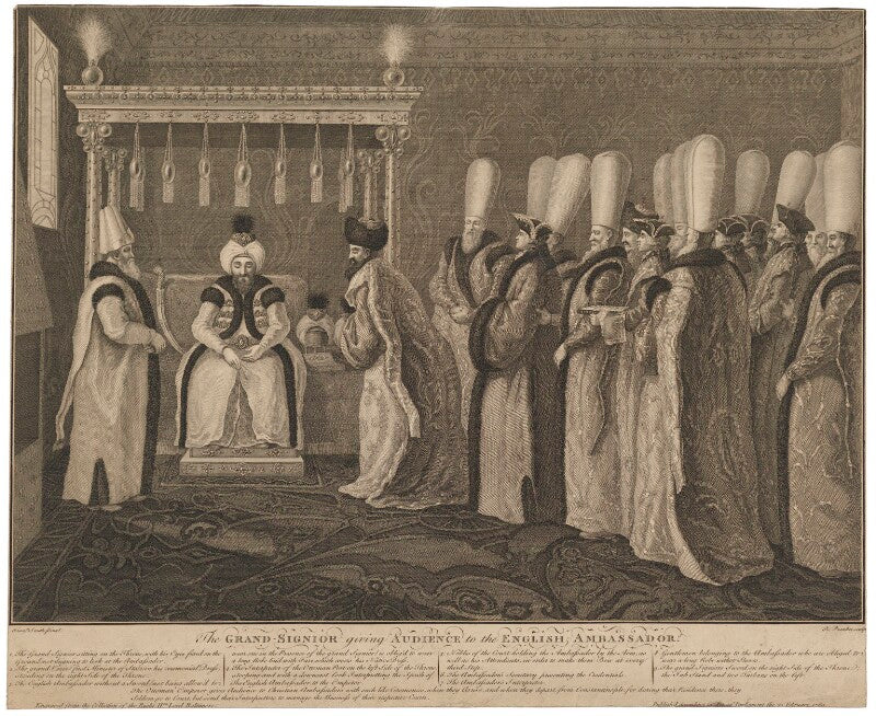 The Grand Signior giving Audience to the English Ambassador Portrait P ...