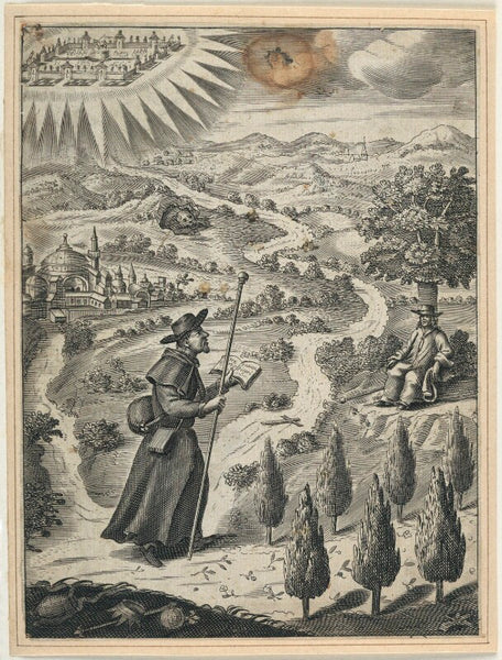 A pilgrim; Simon Patrick Portrait Print – National Portrait Gallery Shop