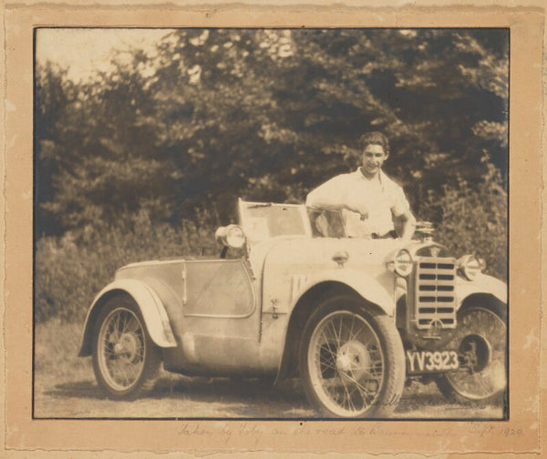 Gilbert Adams ('Taken by Toby on the road to Bournemouth') Portrait Pr ...