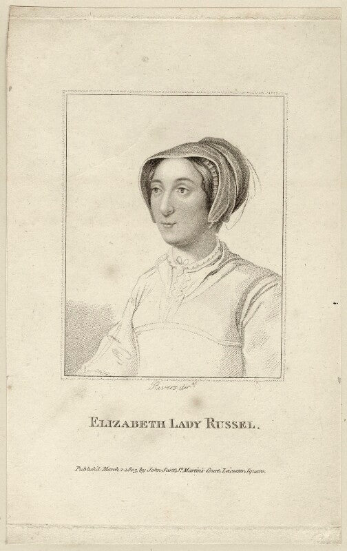 Elizabeth Russell (née Cooke), Lady Russell Portrait Print – National ...