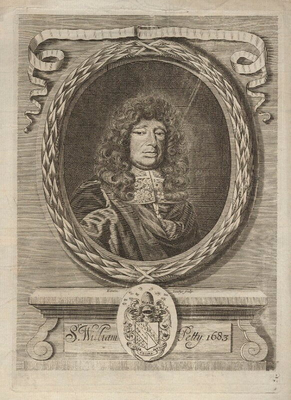 Sir William Petty Portrait Print – National Portrait Gallery Shop