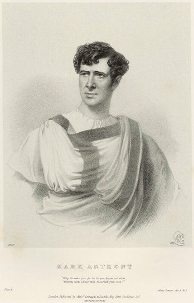 Charles Kemble as Mark Anthony in 'Julius Caesar' Greetings Card ...