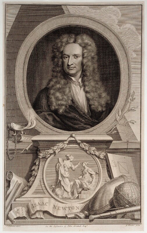 Sir Isaac Newton Greetings Card – National Portrait Gallery Shop