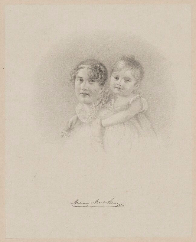 Mary Mackenzie and child Portrait Print – National Portrait Gallery Shop