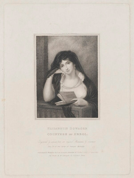 Elizabeth Jemima (née Blake), Countess of Erroll Portrait Print ...