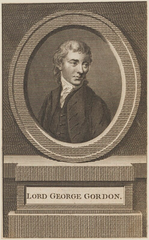 Lord George Gordon Portrait Print – National Portrait Gallery Shop
