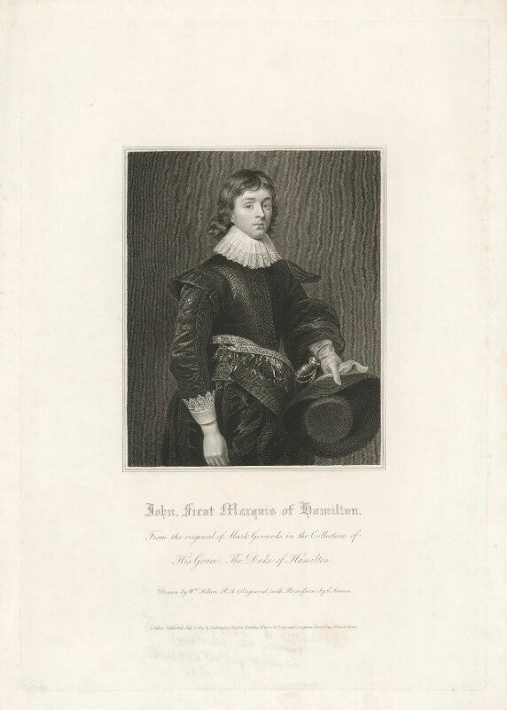 James Hamilton, 1st Duke of Hamilton engraved as John Hamilton, 1st Ma ...