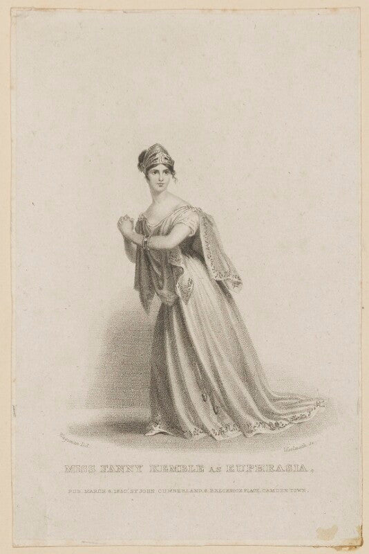 Fanny Kemble as Euphrasia Portrait Print – National Portrait Gallery Shop