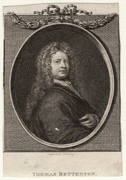 Thomas Betterton Portrait Print – National Portrait Gallery Shop