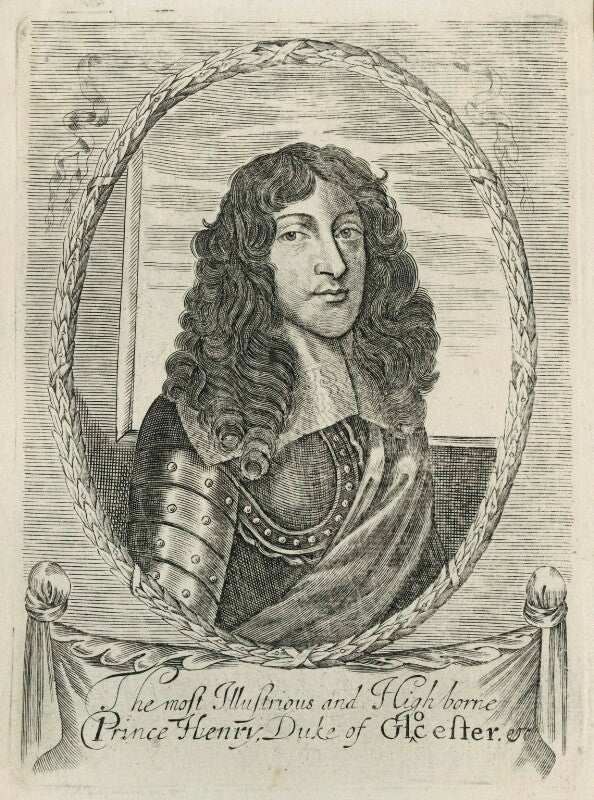 Prince Rupert, Count Palatine engraved as Henry, Duke of Gloucester Po ...