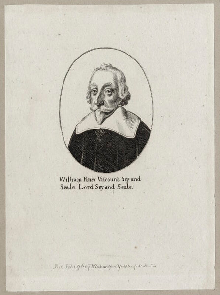 William Fiennes, 1st Viscount Saye and Sele Portrait Print – National ...
