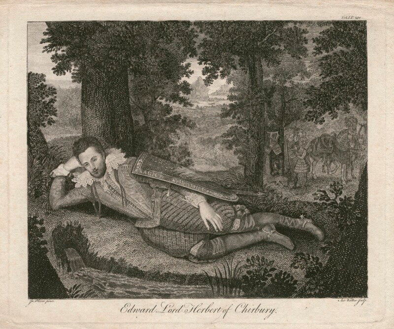 Edward Herbert, 1st Baron Herbert of Cherbury Portrait Print – National ...